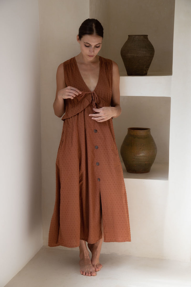 Byron Maxi Dress | Cinnamon Rust Bridesmaid Dress · HAZEL & FOLK